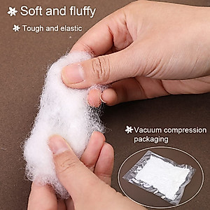 100g/3.5oz Polyester Fiber Fill, Premium Fiber Fill Stuffing, Stuffing For Stuffed Animals,Fluff Stuffing High Resilience Fill Fiber for Stuffed Animal Crafts, Pillow Stuffing, Cushions Stuffing