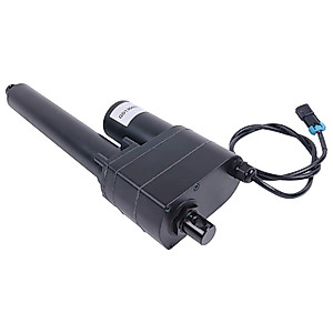 WQSING 2000 lbs 8 in 12V High Force Linear Actuator Compatible with Industrial Agriculture Brushed DC Electric Motor Stainless Steel Stroke PA-17-8-2000 Adjustable DIY