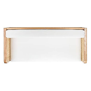 SAFAVIEH Couture Helena French Mid-Century Natural and Beige Rattan Daybed