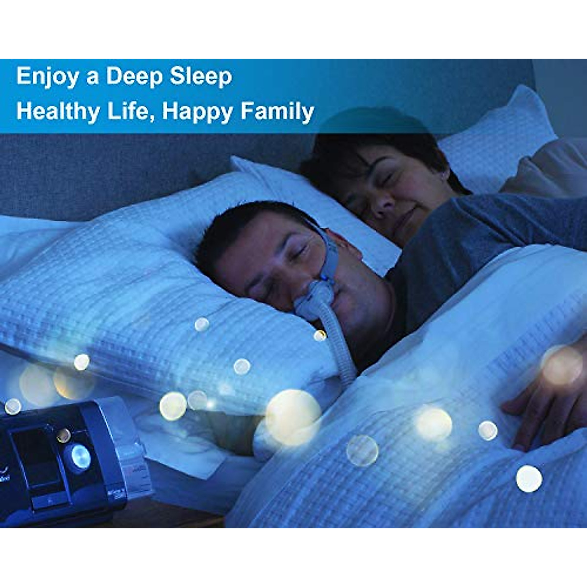 Replacement Headgear Compatible with ResMed Airfit P10 Nasal Pillow Mask Straps Included 3 Super Elastic Straps and 6 Adjustment Clips(3 Pack)