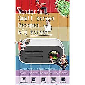 KXDFDC Mini Portable Projector, Display Video Projector Home Theater Projector,Smartphone