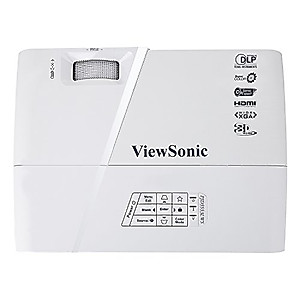 ViewSonic PJD5553LWS 3200 Lumens WXGA HDMI Short Throw Projector, One Size, White