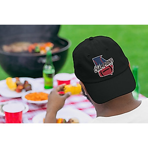 Trenz Shirt Company Mens Georgia Hat Team Color Back to Back Champs Kirby Kiss Trophy Embroidered Hat Bulldogs Fan Mesh Back Trucker Hat - Black/Black