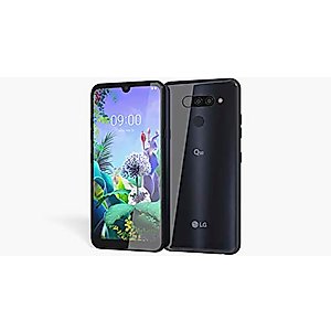 LG Q60 (64GB, 3GB RAM) 6.26" HD+, AI Cam, US + Global 4G LTE GSM Factory Unlocked - LM-X525HA - International Model (Black, 64GB)