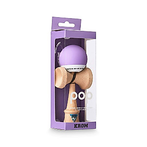 KROM Kendama POP Lavender – Smooth Texture and Flawless Balance – Enhanced Cognitive Skills – Improved Balance, Reflexes, and Creativity – Kendama Pro Model for Beginners and Experts