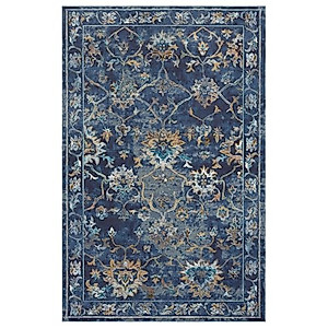 LR Home Gala Collection Area Rug, 8'9" x 11'9", Indigo Multi