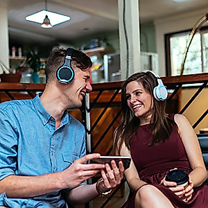 Wearhaus Arc On-Ear Bluetooth Headphones with Wireless Music Sharing, Customizable Color Ring, Touch Controls, Spotify Apple Music Integrated iPhone Android App - Black