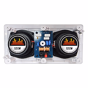 5252W Silver Ticket in-Wall Speaker with Pivoting Tweeter (Dual 5.25 Inch in-Wall Center Channel)