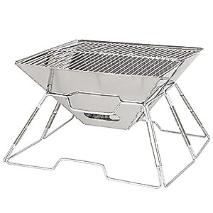 CLISPEED Tabletop Grill Outdoor Griddle Grill Folding Charcoal Grill outdoor charcoal grill portable barbecue grill Stove Burner: 1 Outdoor Grills Portable Grills