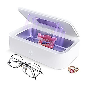 Kunphy Ultrasonic Cleaner, Professional Ultrasonic Jewelry Cleaner 20 Ounces(600ML), SUS 304 Tank for Cleaning Eyeglasses, Ring,Watches, Dentures