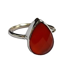 Handmade Jewelry, Carnelian Ring, Ring for Women, 925 Solid Sterling Silver Ring, Boho Ring, Statement Ring, Carnelian Gemstone, Women Ring, Gift for Her (925 Solid Silver, 8.50)