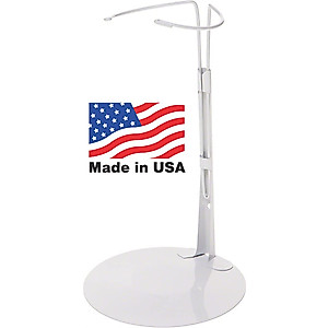 Kaiser Doll Stand 3101 - White Doll Stand for 15" to 20" chubby-waisted Dolls