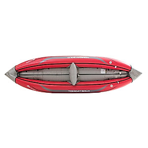 AIRE Tributary Tomcat Solo Inflatable Kayak, Red, 87120.03.101