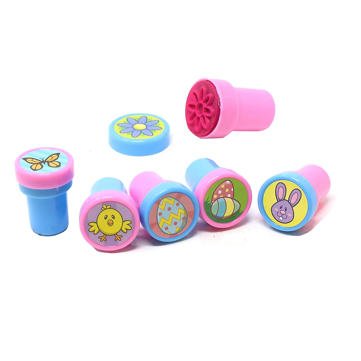 JOYIN Easter Crafts Assortment Kit with 500 Easter Stickers, 144 Easter Shapes Adhesive, 60 Easter Theme Temporary Tattoos and 6 Easter Stampers (over 700 Pcs) for Easter Egg Basket Stuffers Fillers