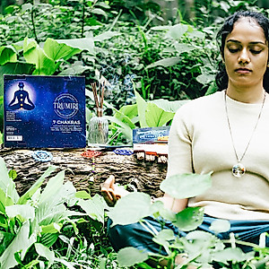 Chakra Incense Sticks - Total 120 Insence-Sticks (20 Insense x 6 Incents) - Incienso Incents-Sticks for 7 Chakra Meditation Muladhara Sacral Manipura Heart Throat Crown Ajna + Incense Holder