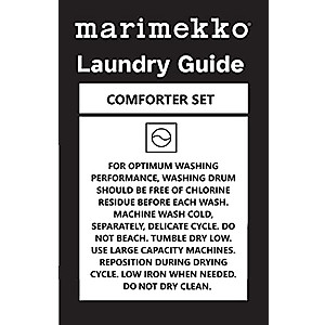 Marimekko - Queen Comforter Set, Smooth Cotton Percale Bedding with Matching Shams, Medium Weight Home Decor (Fokus Grey, Queen)