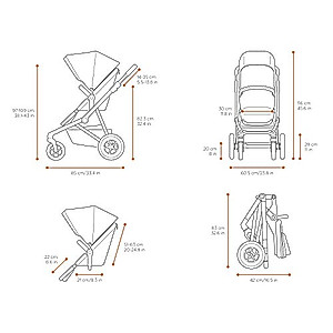 Thule Sleek City Stroller, Grey Melange
