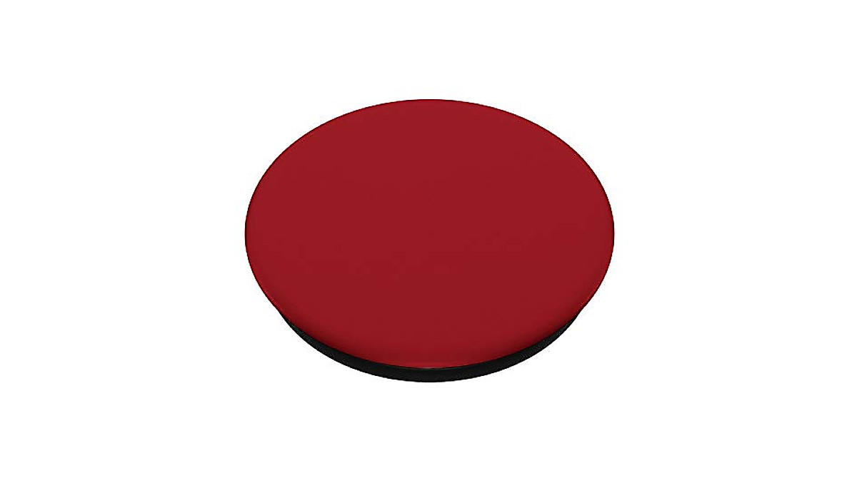 Simple Solid Color Red PopSocket Swappable PopGrip - Versatile & Stylish