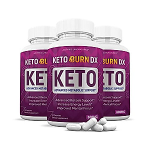 (3 Pack) Keto Burn DX Pills 800MG Includes Apple Cider Vinegar goBHB Exogenous Ketones Advanced Ketosis Support for Men Women 180 Capsules