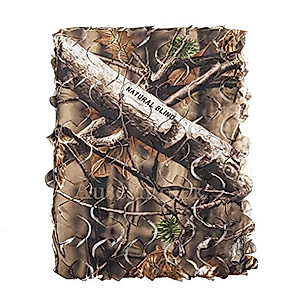 AUSCAMOTEK Camo Netting Camouflage Net for Deer Blind Material Soft Quiet -Brown 5x10Ft