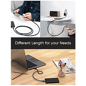 CableCreation 8K HDMI USB C Hub Bundle with Short USB to USB C Cable 1.6FT