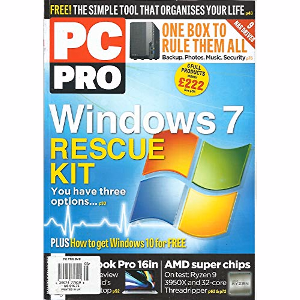 PC PRO MAGAZINE, WINDOWS 7 RESCUE KIT MARCH, 2020 ISSUE # 305 NO DVD