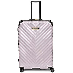 Karl Lagerfeld Paris Women's Suitcase Spinner Wheels Hardside, Lilac, One Size