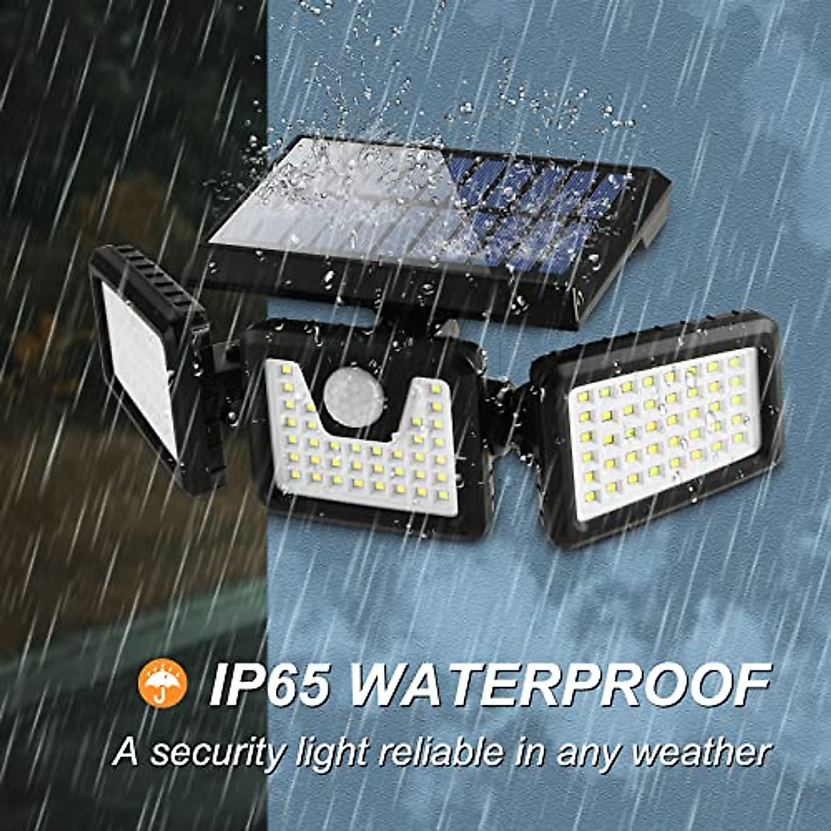 Otdair Solar Outdoor Lights,118 LED Solar Flood Lights Outdoor, Solar Motion Lights Outdoor,270°Wide Lighting Angle Solar Security Lights Motion Outdoor(2 Pack)