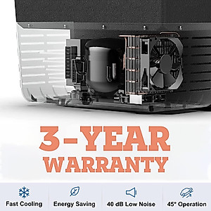 Setpower TC75 Portable Fridge Freezer with DC Converter,80QT Dual Zone Portable refrigerator for Car,12-volt Refrigerator, Electric Cooler,Car Freezer for Outdoor Camping Overlanding Truck RV SUV Van