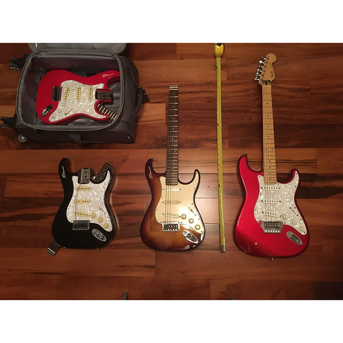 Stewart Electric Travel Guitar - Stow-Away (Tobacco Sunburst)