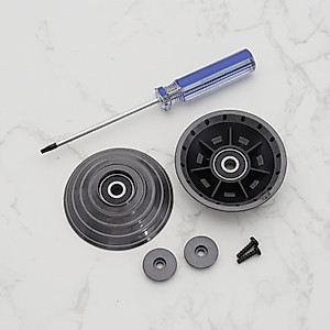 Create idea 1 Set Vacuum Cleaner Wheel Kit Compatible with Dyson V10/ V11/ V15 Series Ball Wheel Replacement with Fixings Screws Screwdriver