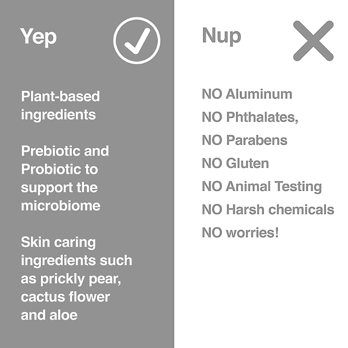 Hume Supernatural Aluminum Free Deodorant for Women & Men - Safe for Sensitive Skin - Probiotic, and Plant-Based - Long-Lasting Moisture Absorbing - Clean and Effective, Fragrance Free - 1-Pack