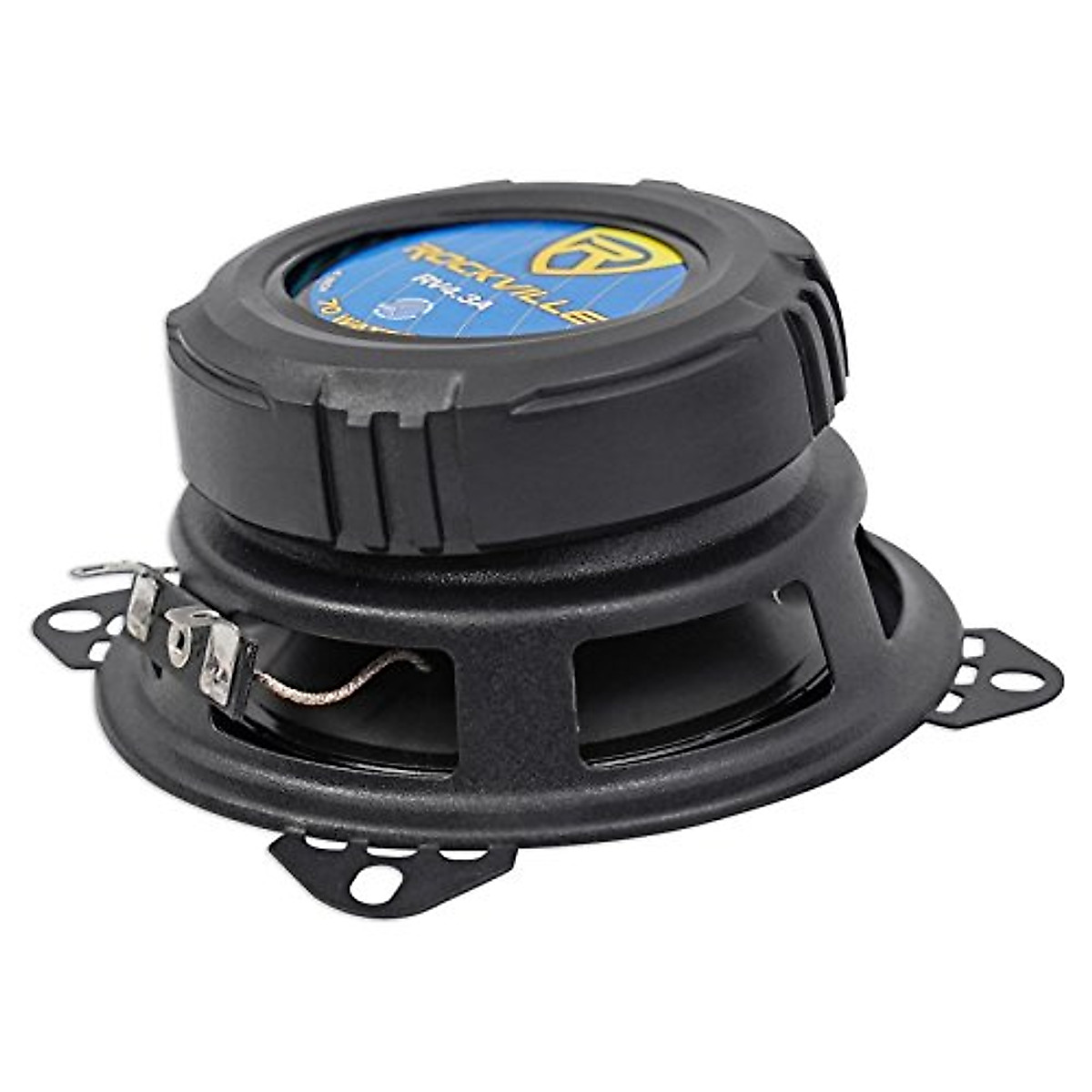 Pair Rockville RV4.3A 4" 3-Way Car Speakers 500 Watts / 70w RMS CEA Rated Total