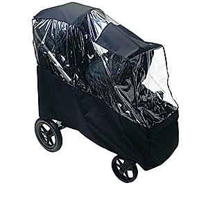 Sashas Premium Series Rain and Wind Cover for Baby Jogger City Select Double Stroller