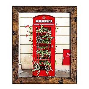 SESEAT 8x10 Picture Frame Wood Brown, Photo Frame for Wall Mounting or Tabletop, 1 Pack