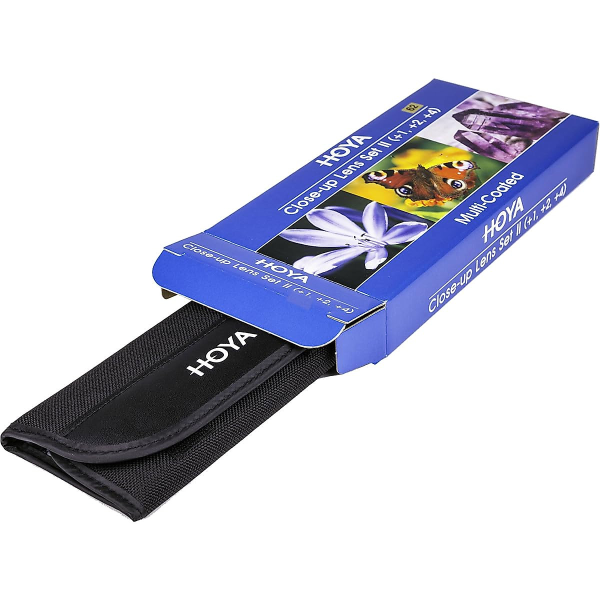 Hoya Close-Up Kit – Filter Set for Macro Photography (+ 1, 2, 4, 40.5 mm) Black