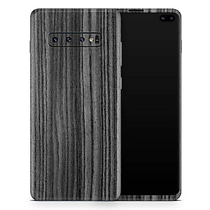 DesignSkinz Dark Ebony Woodgrain Protective Vinyl Decal Wrap Skin Cover Compatible with The Samsung Galaxy S20 (Screen Trim & Back Glass Skin)