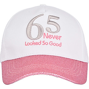 MEANT2TOBE 65th Birthday Gifts for Women, 65th Birthday Decorations for Women, 65th Birthday Baseball Cap,65 birthday Sash, 65th Birthday, 65th Birthday Party Supplies Gifts and Decorations