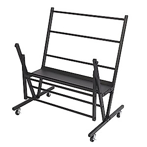 Baoz Art Metal Print Rack Storage Rack Portable Display Rack with Rolling Casters Printing Drying Display for Artworks, Posters, Prints