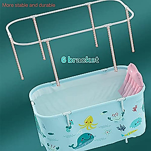Portable Bathtub for Adult, Foldable Soaking Freestanding Collapsible Tub for Shower, Cold Plunge Tub for Ice Bath,Hot Bath Tub, SPA Bath Tub with Inflatable Pillow,Seat for Bathroom