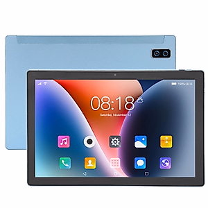 KUIDAMOS 5G WiFi Tablet, Octa Core CPU 4G Calling FHD 10.1 Inch Tablet Dual Cameras for Work (Blue)
