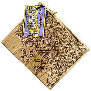 Totally Bamboo Washington DC City Life Bamboo Serving and Cutting Board