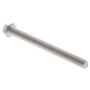 MroMax 1/4"-20 x 3 Hex Head Screw Bolts A2-70(304) Stainless Steel Fully Threaded Hex Tap Bolts 20Pcs