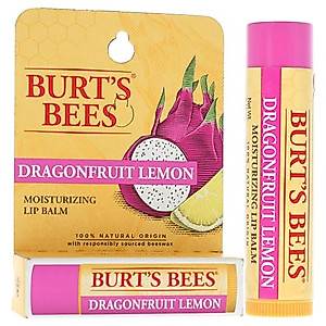 Burts Bees Dragonfruit Lemon Moisturizing Lip Balm Unisex 0.15 oz (I0115832)