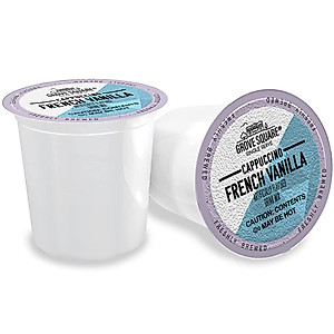 Grove Square Cappuccino, French Vanilla, 24 Count Single Serve Cups