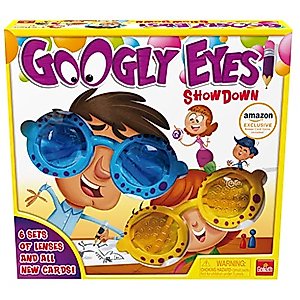 Goliath Googly Eyes Showdown - Family Drawing Game with Crazy, Vision-Altering Glasses - Includes A Fun Burger Party Card Game