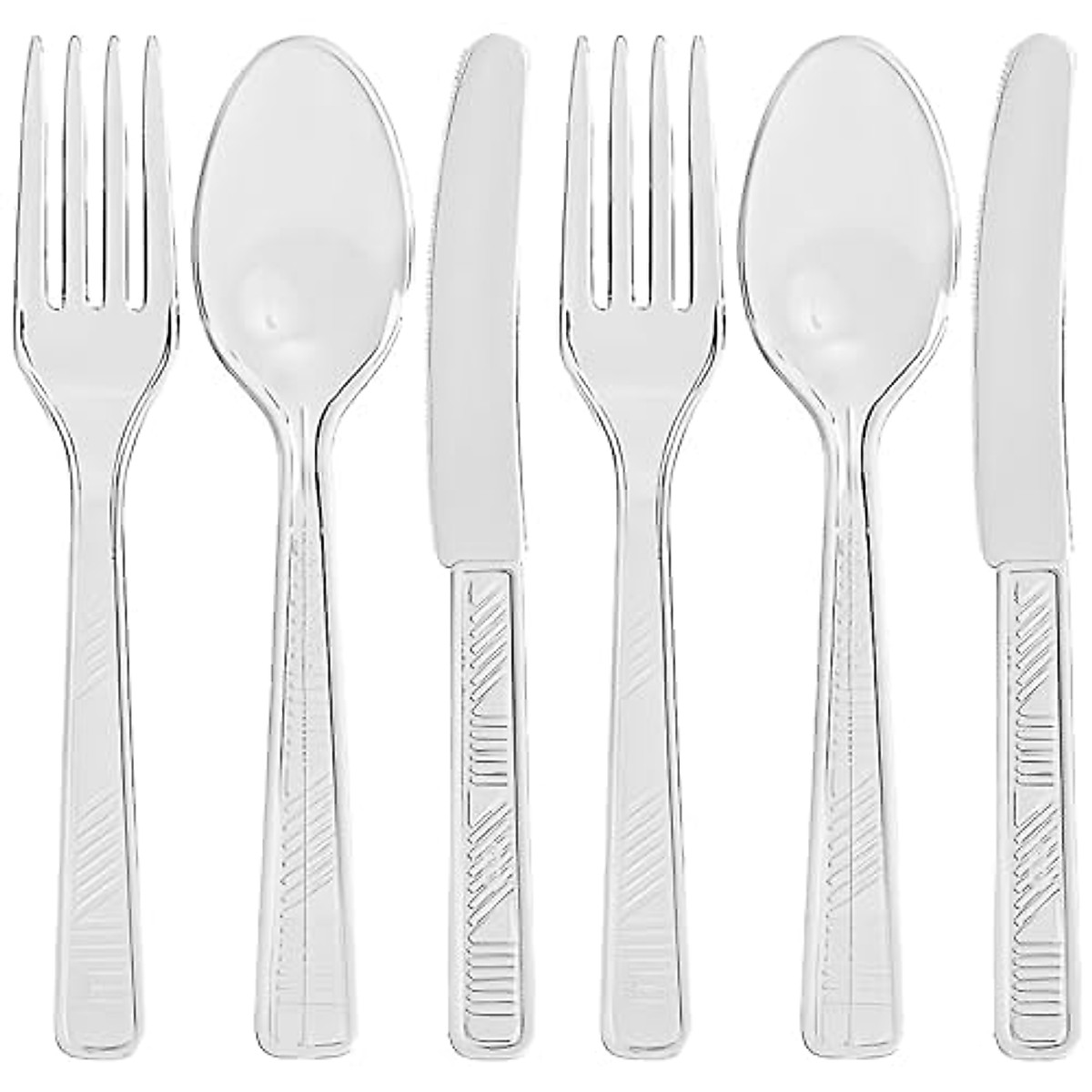 Party Dimensions 300 Count Cutlery Combo Box, Clear, Combo Box, Clear 300 Count