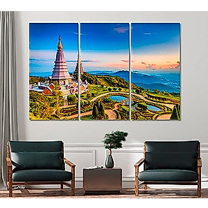 Doi Inthanon National Park Thailand Canvas Print 3 Panels / 36x24 inches