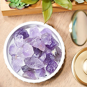 Crystal Allies 1 Pound Bulk Rough Amethyst Reiki Crystal Healing Stones Large 1" from Madagascar