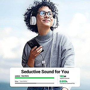 UGREEN USB C to 3.5mm Headphone and Charger Adapter 2 in 1 Type C to Aux Audio Jack with PD 60W Fast Charging Dongle for Stereo Earbuds Compatible with Samsung S23/S22 Note20/10 Pixel 5/4 iPad Pro Air